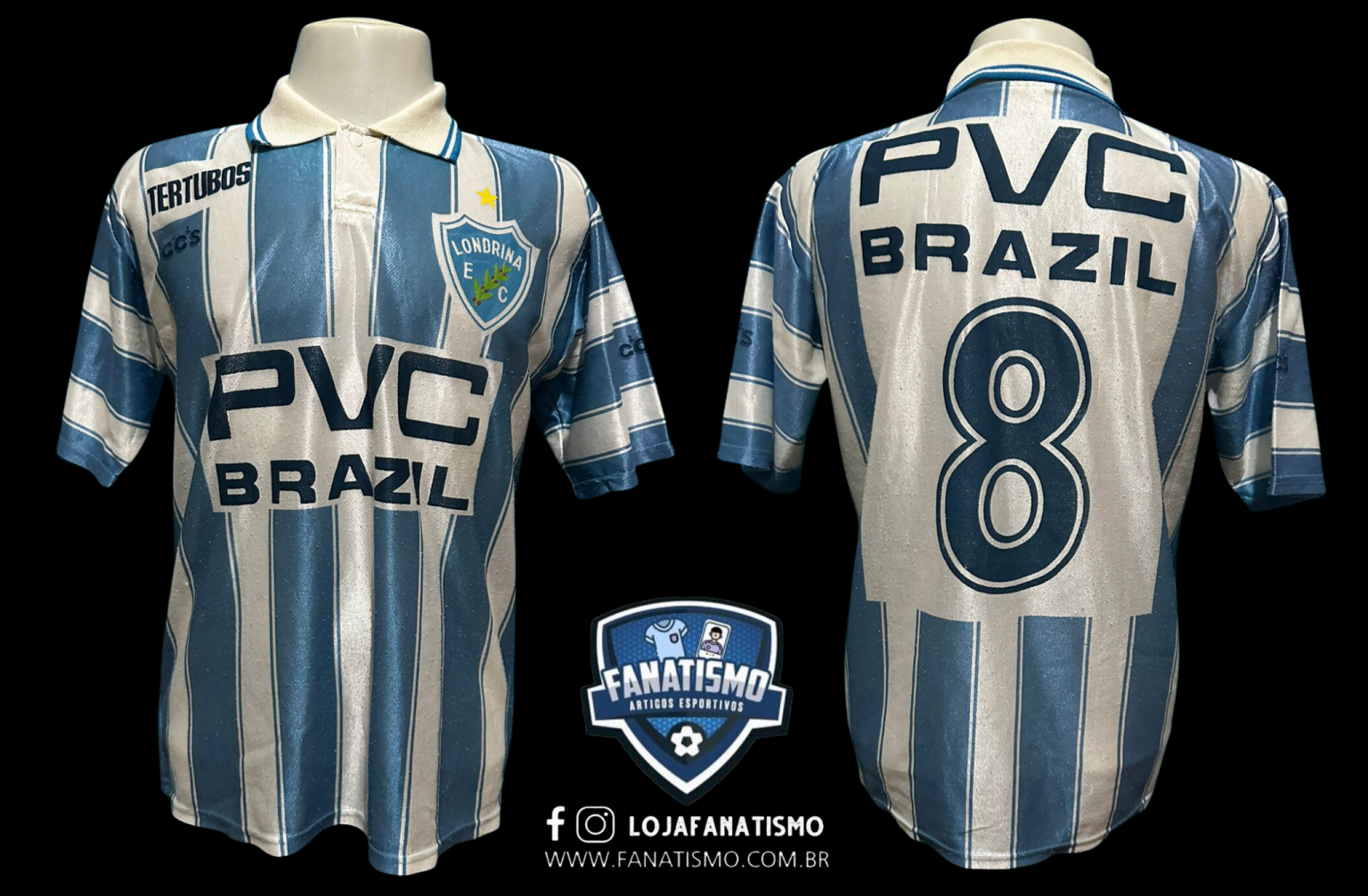 Camisa do Londrina Oficial I CCS 1991/1992 #8 - Fanatismo