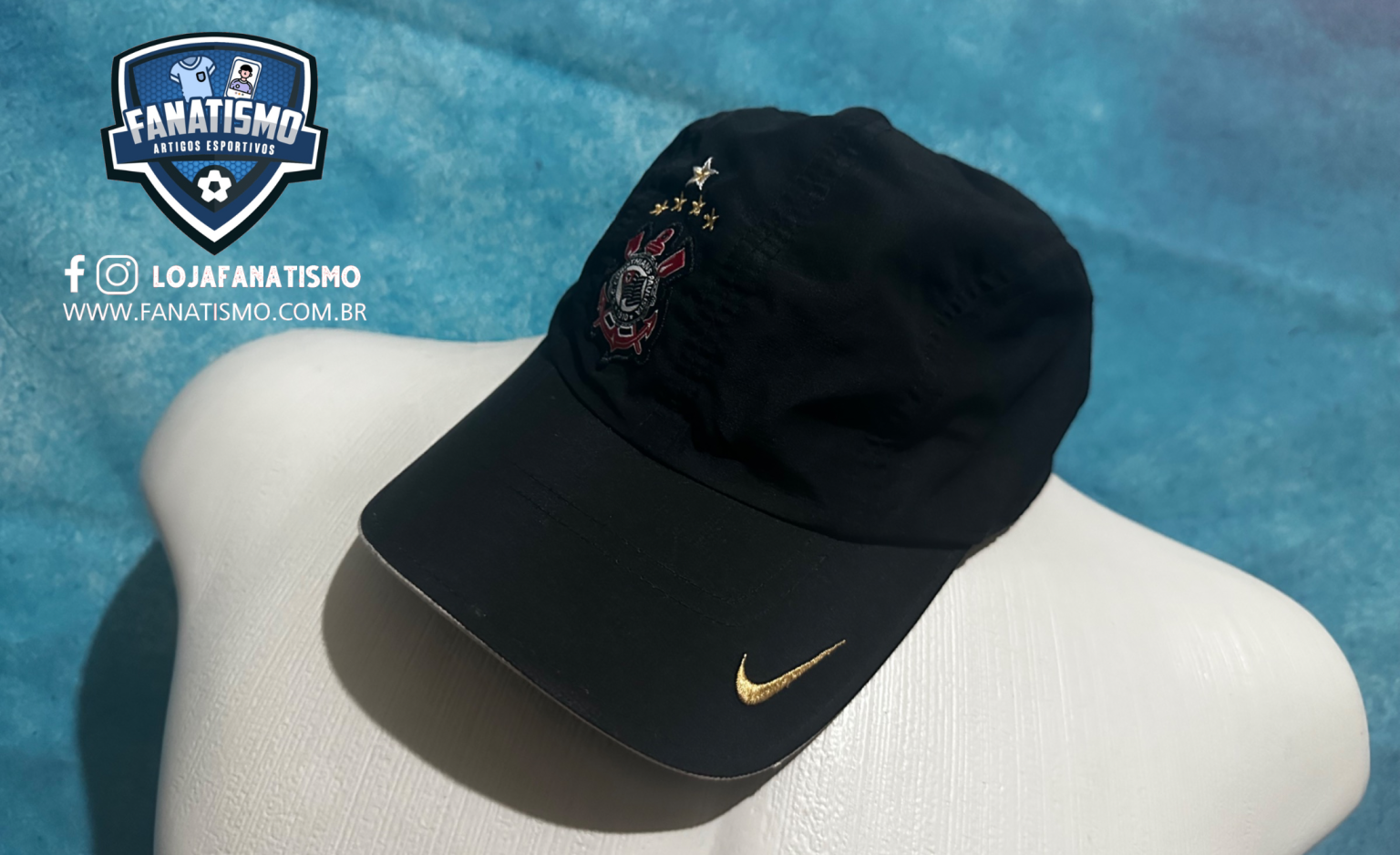 Boné do Corinthians Oficial Nike 2004/2005 Total 90 - Fanatismo